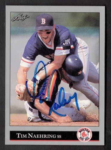 1992 Leaf Tim Naehring Card #235 Autograph Signed Red Sox | eBay
