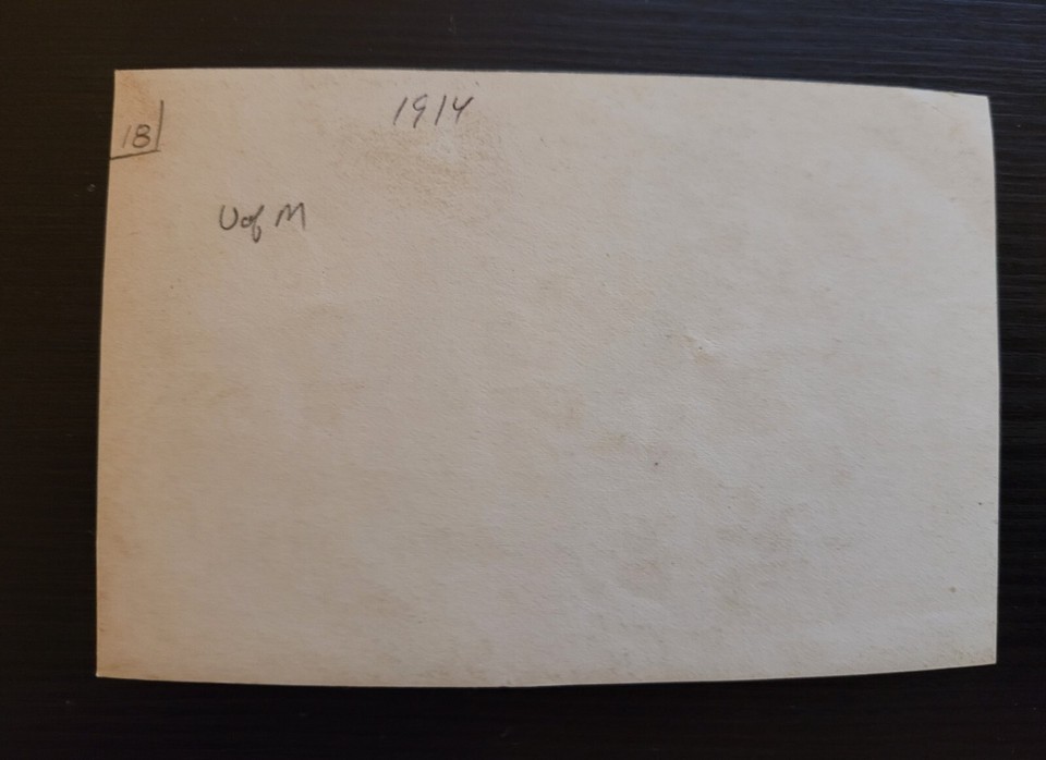 EARLY! 1914 UNIVERSITY OF MICHIGAN WOLVERINES TEAM PHOTO FOOTBALL small ...