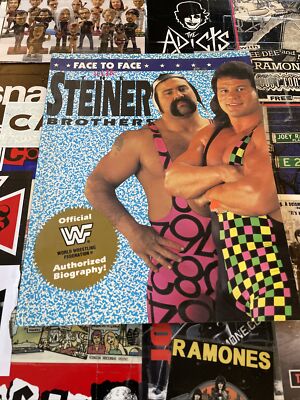 WWF Face to Face with Steiner Brothers Rick & Scott Biography Book WWE ...