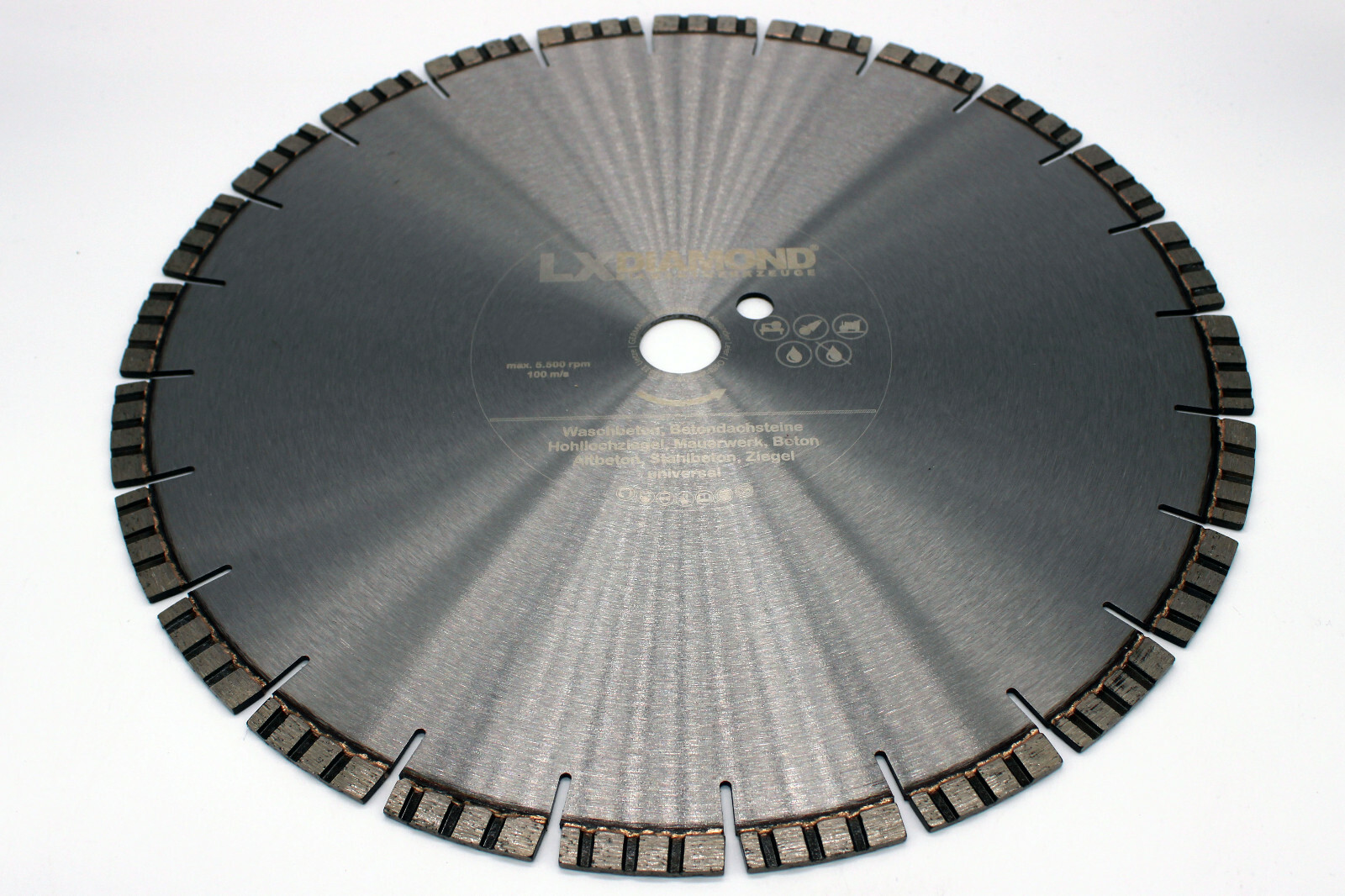 LXDIAMOND Diamant-Trennscheibe 400mm x 25,4 Stahl-Beton Ziegel Scheibe ...