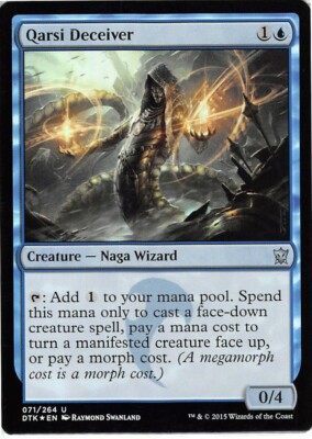 Qarsi Deceiver *FOIL Uncommon* Magic MtG x1 Dragons of Tarkir MP | eBay