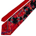Zabel Mardi Gras New Years Red Hand-Painted Silk Necktie Tie | eBay