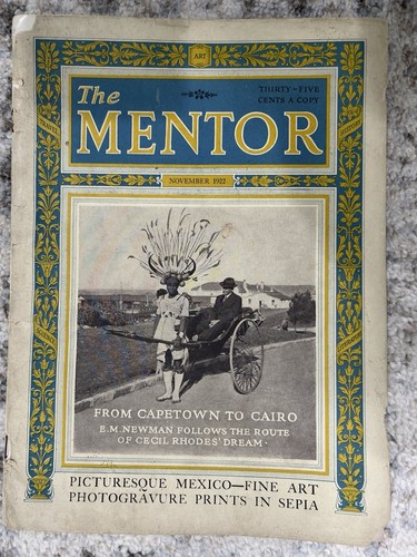The Mentor Magazine November 1922 / Africa / Mexico | eBay