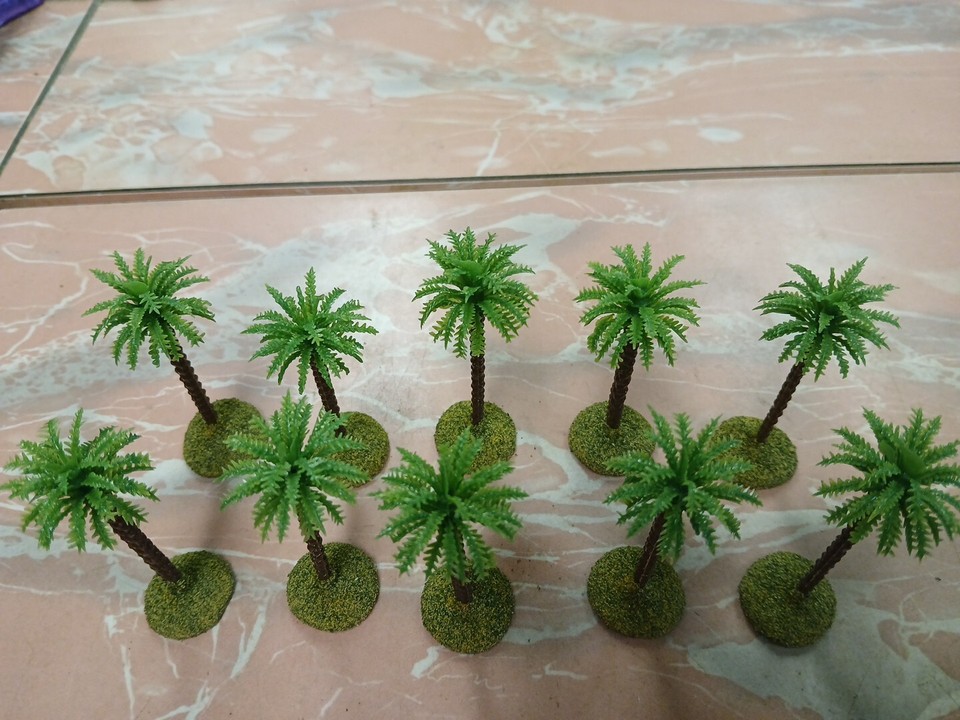 10 based Landscape Small Model Palm Tree wargaming scenery terrain 2.5 ...