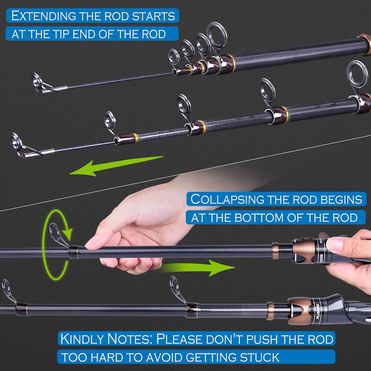 Fishing Rod and Reel Combos, Bronze Warrior Toray 24-Ton Carbon Matrix ...