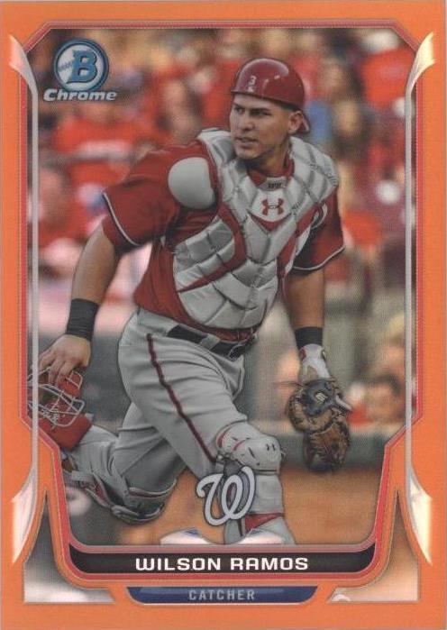 2014 Bowman Chrome - Wilson Ramos #179 Orange Refractor /25 for sale ...