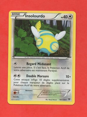 Pokémon n° 101/146 - INSOLOURDO - PV40 (A6493) | eBay