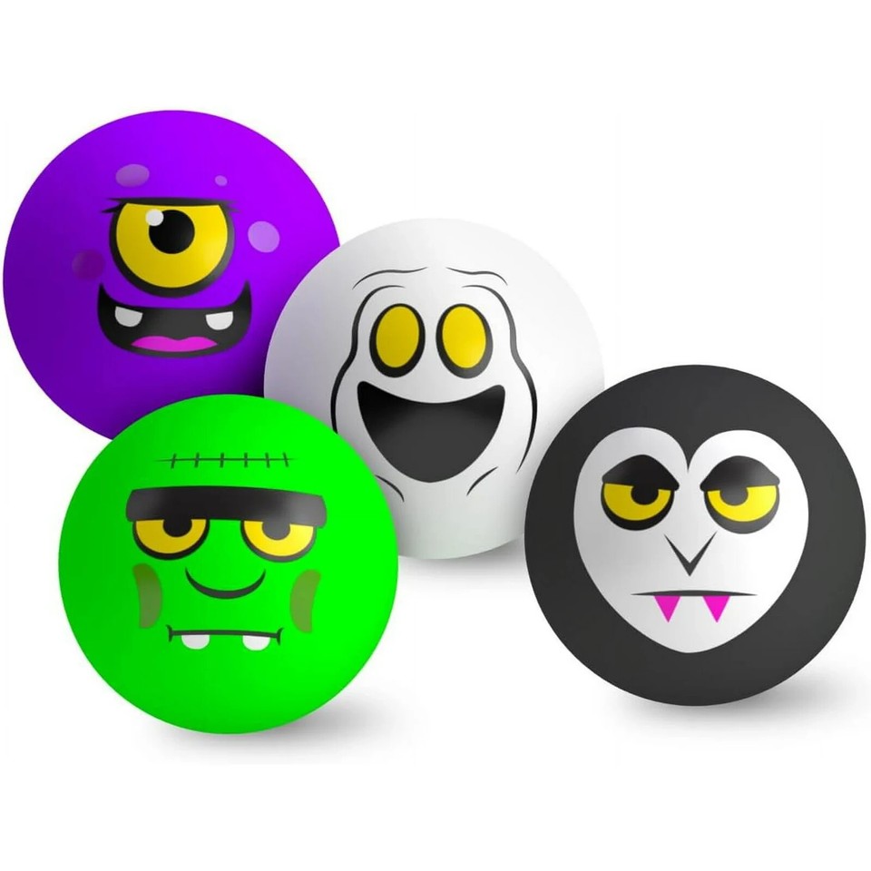 4 SPOOKY SQUISHKIN NeeDoh Monster Ghost Squish Stress Squeeze Halloween ...