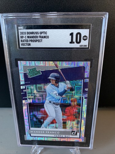 2021 Donruss Wander Franco #RP1 RC Rated Prospect Rookie Vector Rays ...