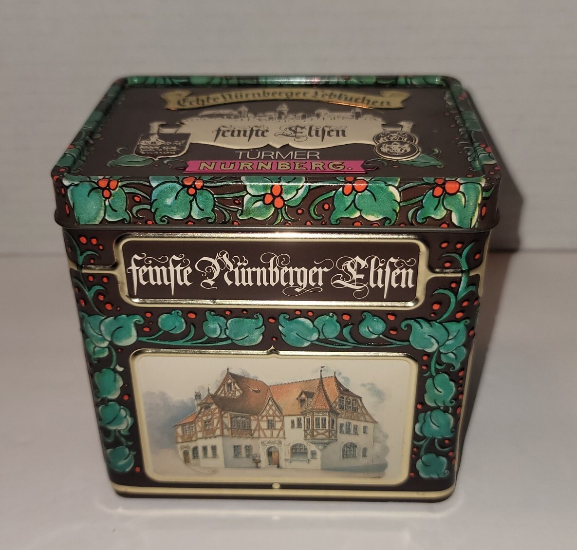 German Cookie Tin, Türmer Lebkuchen tin, Echte Nürnberger Lebkuchen ...