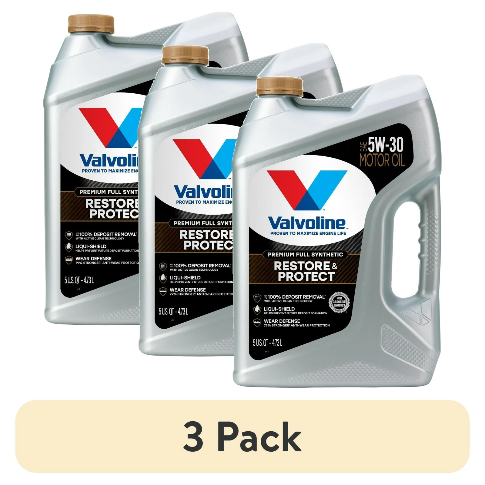 Valvoline Restore Protect Full Synthetic Motor Oil 4 Cycle SAE 5W-30 ...