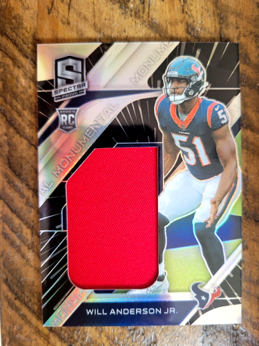 2023 Panini Spectra Will Anderson Jr Monumental SILVER PRIZM Patch ...