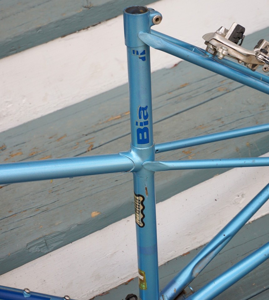 Bianchi Mixte Bike Frameset Vintage 48cm Lugged Steel Frame Fork ...