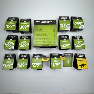 Spirit Halloween Animatronic Tags | eBay