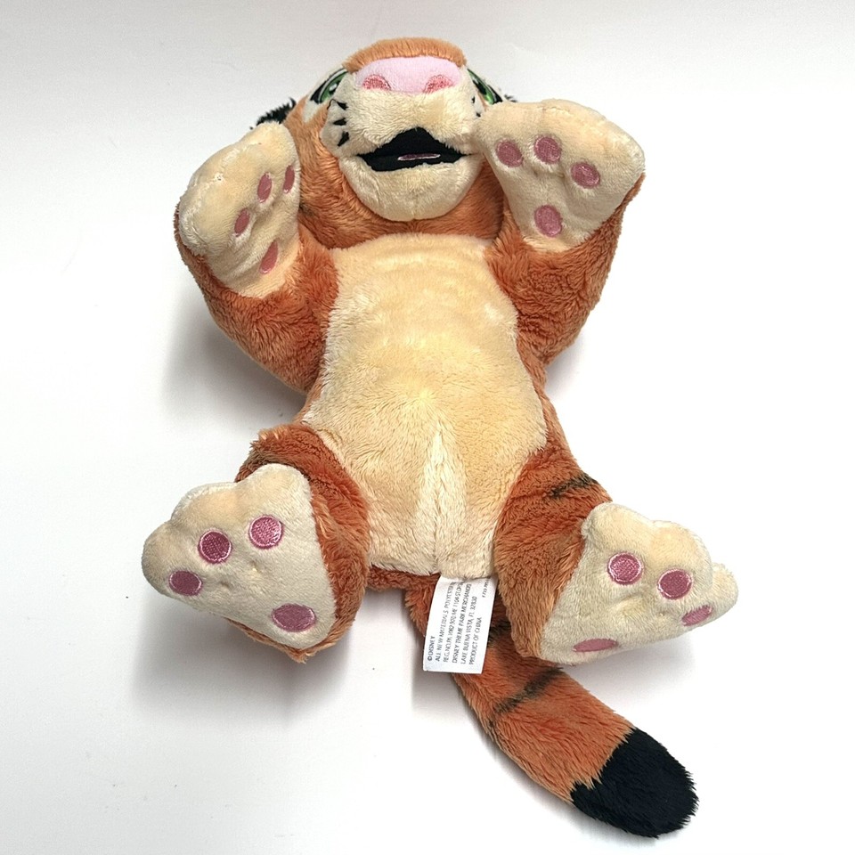 DISNEY PARKS Baby Rajah Aladdin Tiger Jasmine Plush 11” Stuffed Animal ...