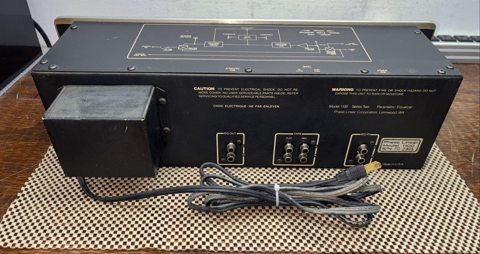 Phase Linear Model 1100 Series Two Parametric Equalizer W/ Handles - EQ ...