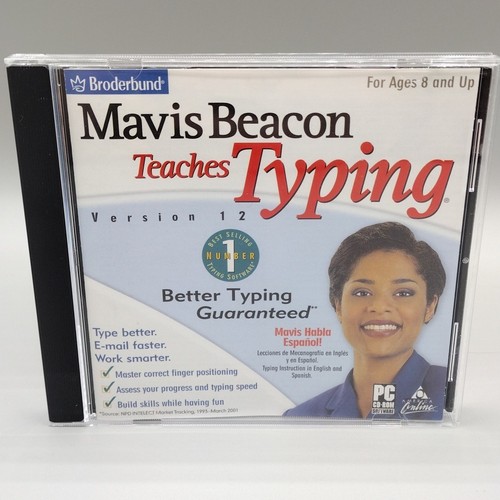 Mavis Beacon Teaches Typing Version 12 CD-ROM Windows 95 98 2000 XP ...
