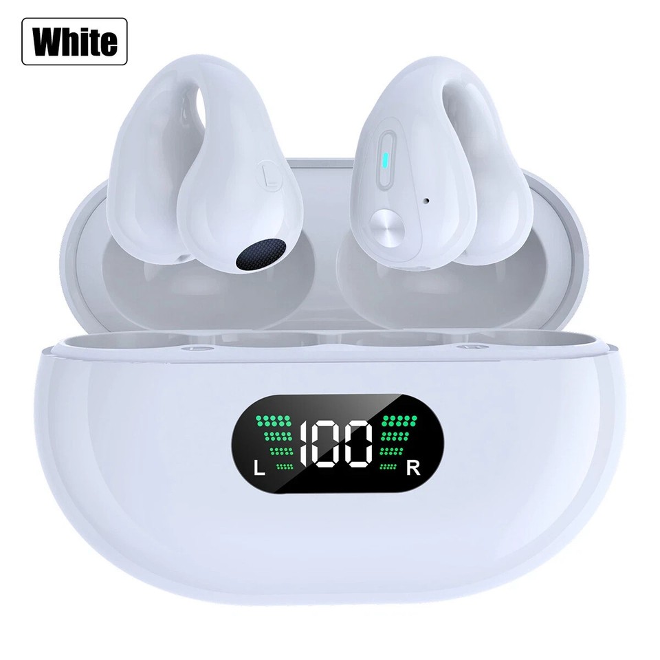 TWS Ear Bone Conduction Earring Type Sports Clip Ear Wireless Bluetooth ...