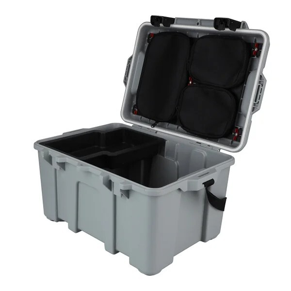 Coho Pack N Carry Storage Box with Strap, 20.2” L x 14.7” W x 11.1” H ...