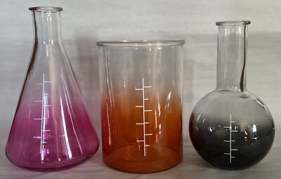 Decorative Beakers Set Of 3 | eBay