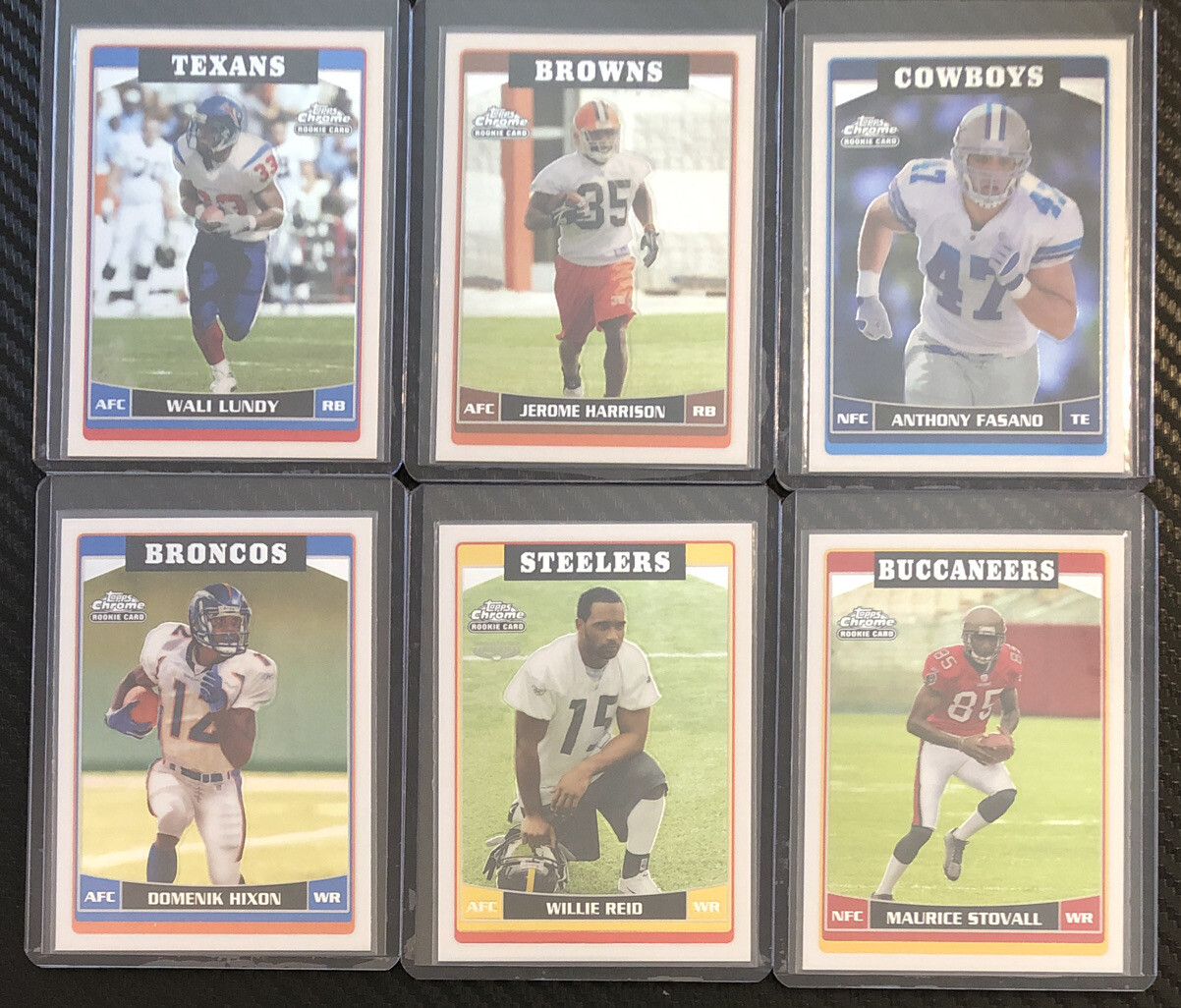 2006 Topps Chrome Football Cards Lot You Pick | eBay