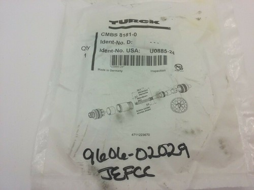 TURCK CMBS 8181-0 CIRCULAR M12 PLUG 8 POSITION (U0855-24) NIB | eBay
