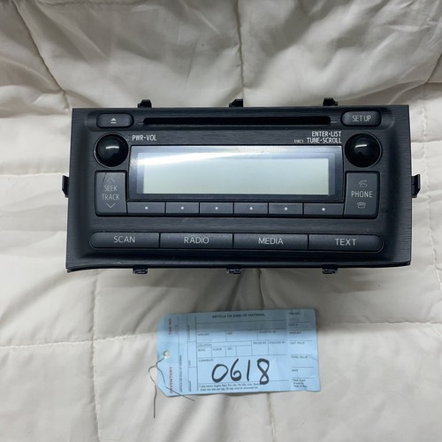 2012 2015 Toyota Prius C Radio Receiver CD Player Single Disc ...