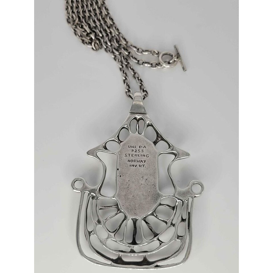 Uni David Andersen Sterling Silver Enamel Pendant Nec… - Gem