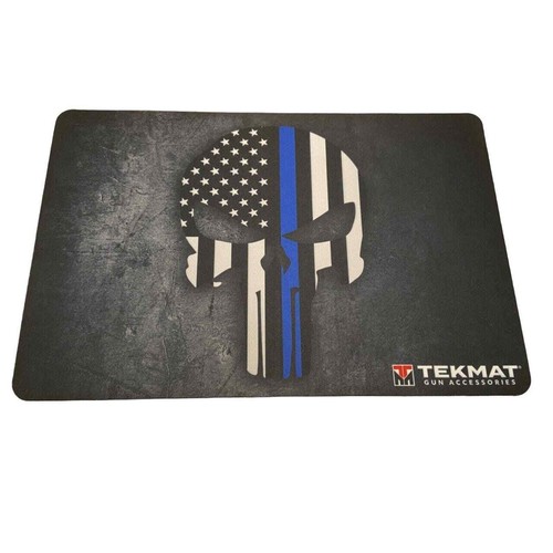 TekMat Thin Blue Line Punisher Ultra Premium Gun Cleaning Mat Police ...
