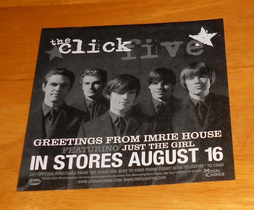 The Click 5 Clique Sticker Sheet Promo (square) 5x5 RARE | eBay