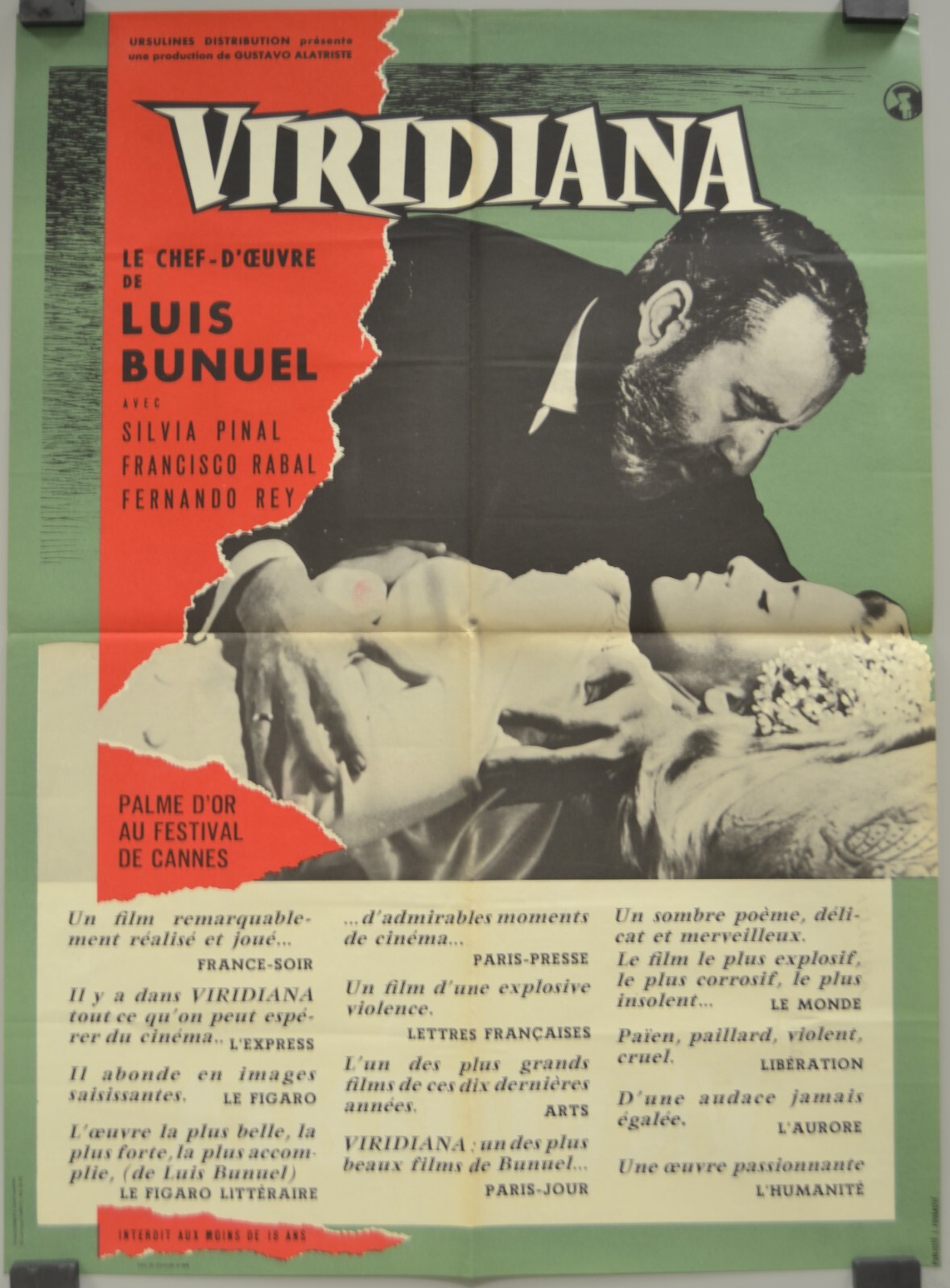 VIRIDIANA LUIS BUÑUEL SILVIA PINAL FRANCISCO RABAL FERNANDO REY MOVIE ...