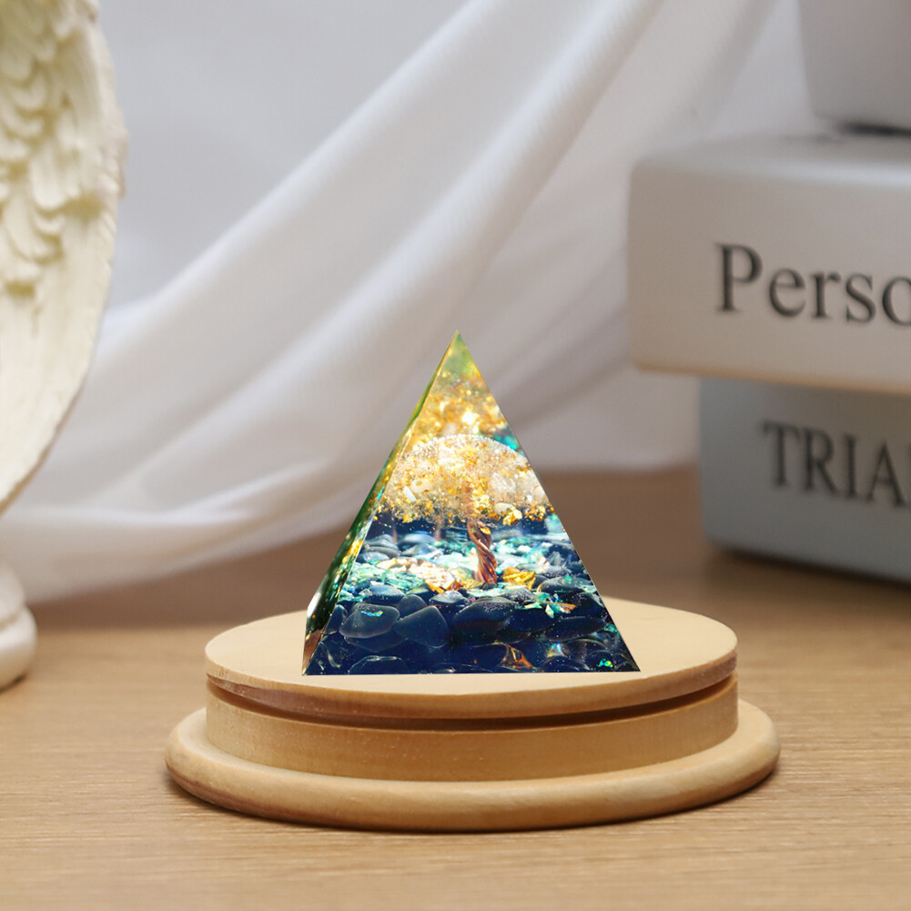 5cm Orgonite Pyramid Orgone Energy Converter Crystal Stone Heal Chakra ...