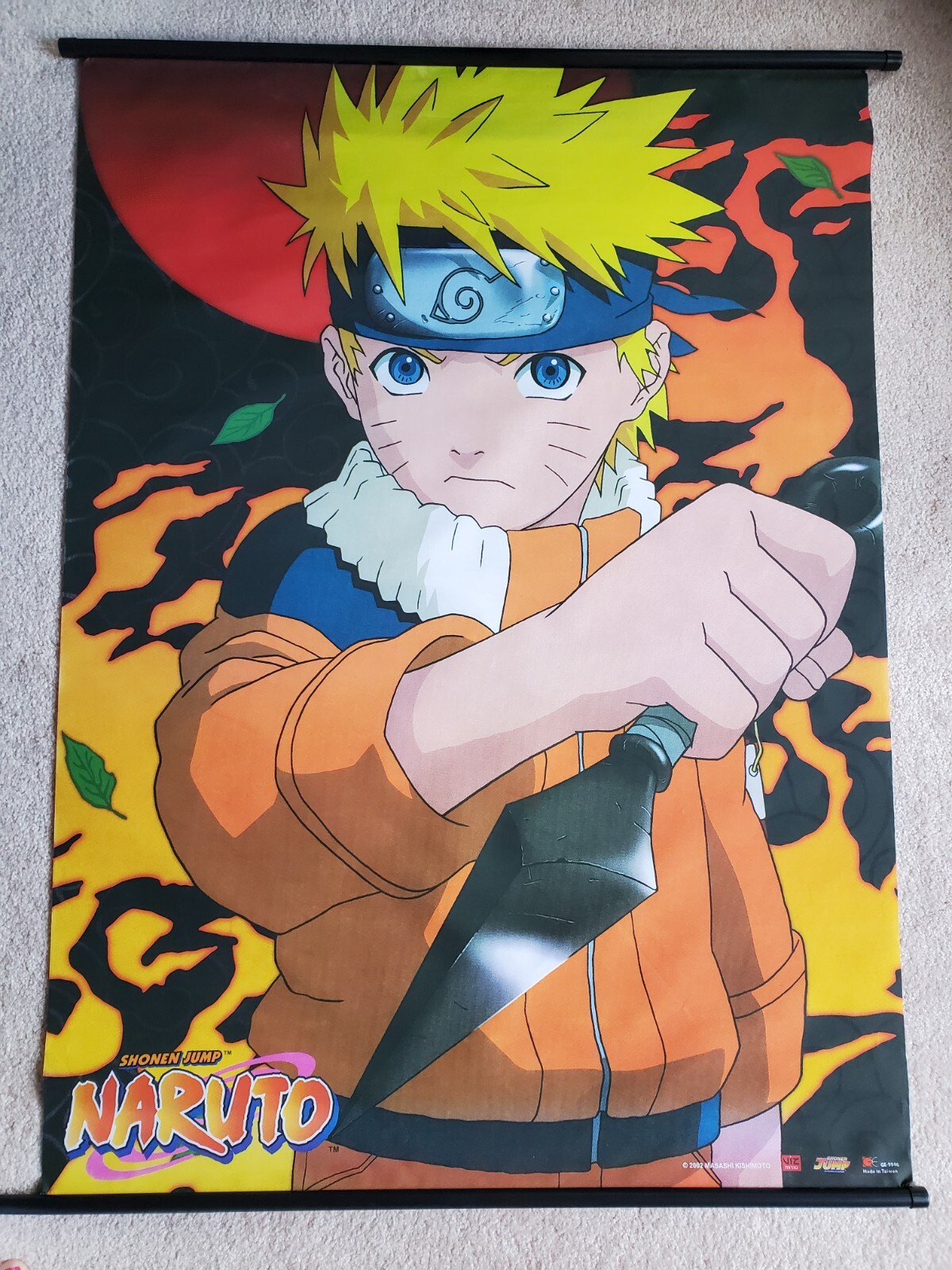 Shonen Jump NARUTO Wall Scroll Banner 31" x 42" MASASHI KISHIMOTO ...