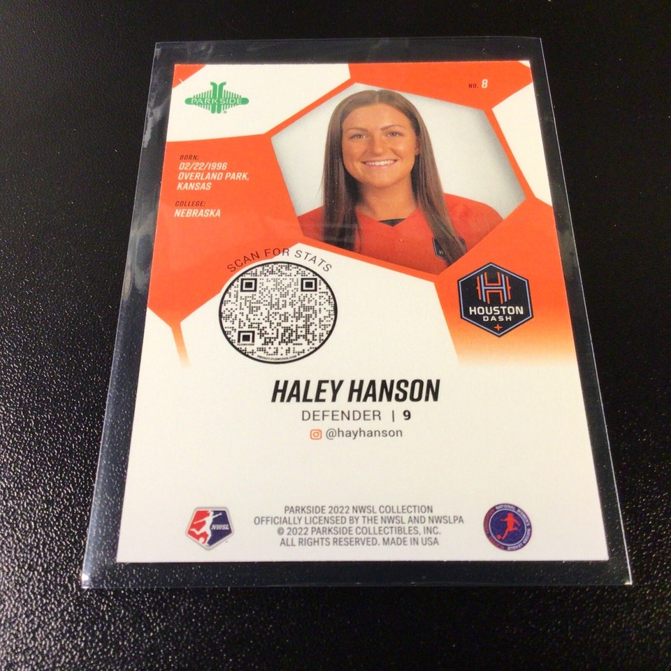 HALEY HANSON 2022 Parkside NWSL Foil #8 Dash | eBay
