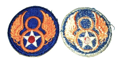 (ONE) ORIGINAL CUT-EDGE FULLY EMBROIDERED WW2 8th AIR FORCE PATCH OFF UNIFORM | eBay