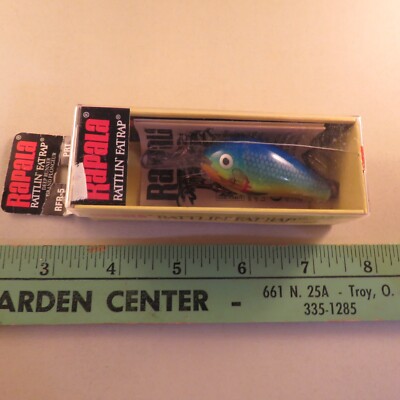 Vintage Rapala Rattlin Fat Rap RFR-5 PRT Parrot Fishing Lure Ireland ...