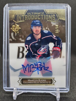 2022-23 Marcus Bjork /50 Ultimate Introductions Gold Parallel Rookie ...