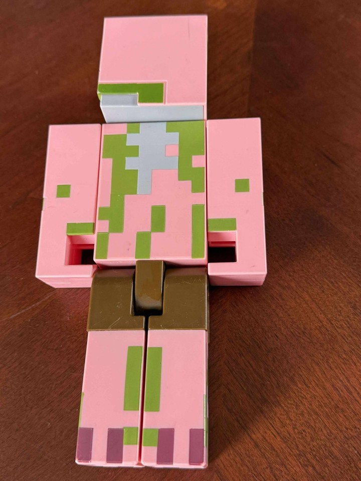 Minecraft Zombie Pigman Large Poseable Action Figure 9" Mojang | eBay