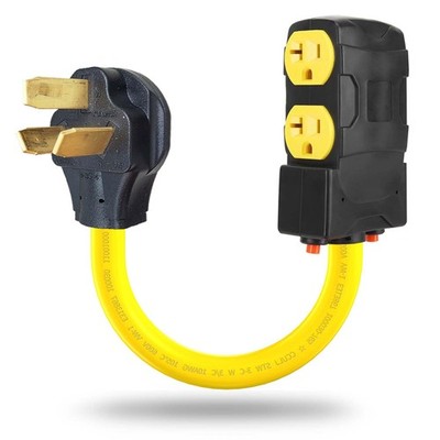 3 Prong 220 to 110 Adapter Plug for Stove Oven Gas Range NEMA 10-50P to ...