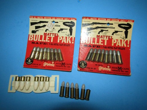 VINTAGE MATTEL CAP GUN SHELLS IN PACKAGE PLUS MORE 1950'S | eBay