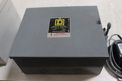 NEW SQUARE D 92351 Switch Box Double Throw 30A 240V 3 pole NEMA 1 | eBay