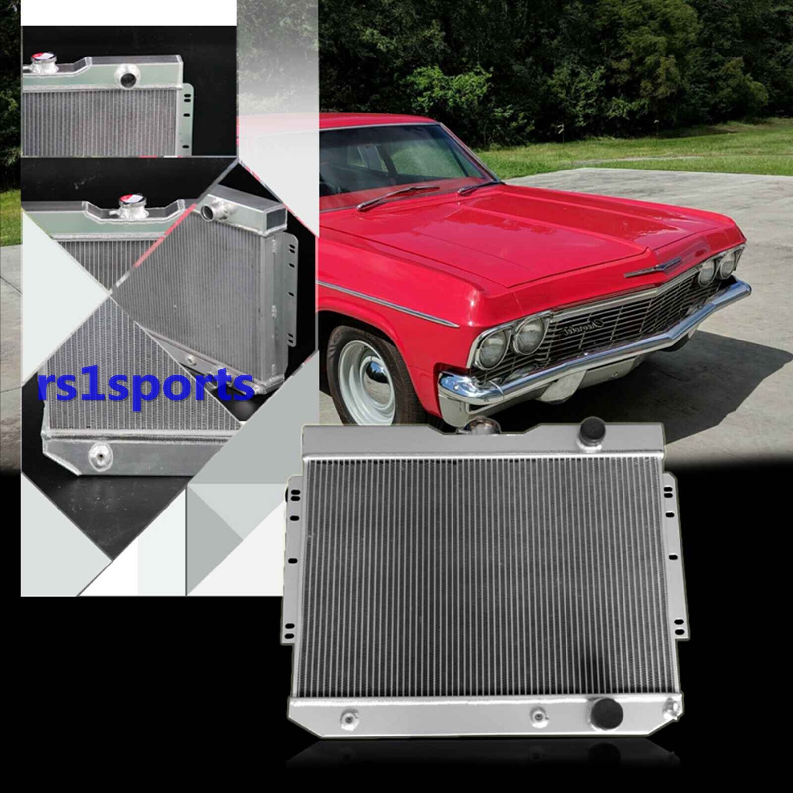 3 Row Aluminum Radiator For Chevy 1959-1963 Impala 63-65 Bel Air 60-65 ...