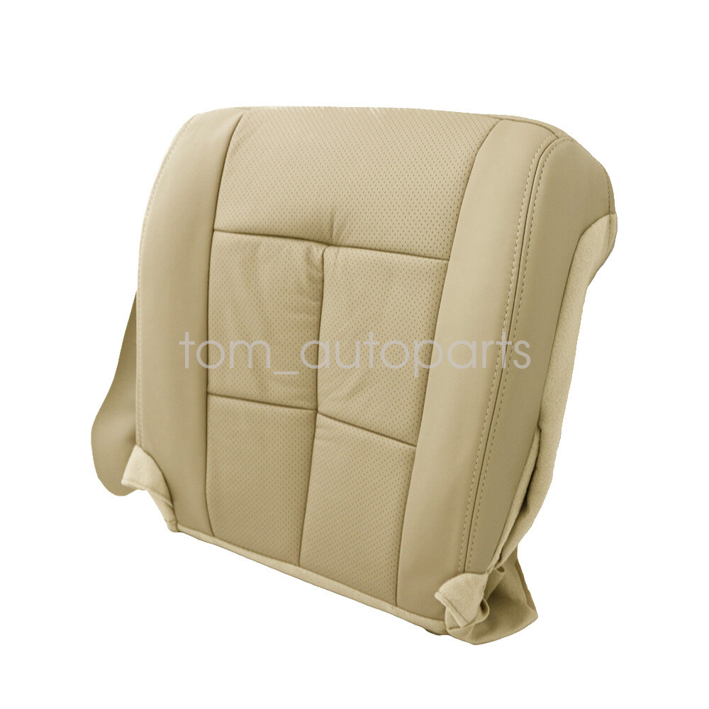 Driver Bottom & Top Lean Back Leather Seat Cover Tan For 07-14 Lincoln ...