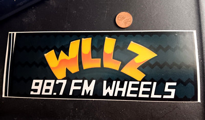 VINTAGE WLLZ WHEELS BUMPER Sticker Decal ORIGINAL old stock | eBay