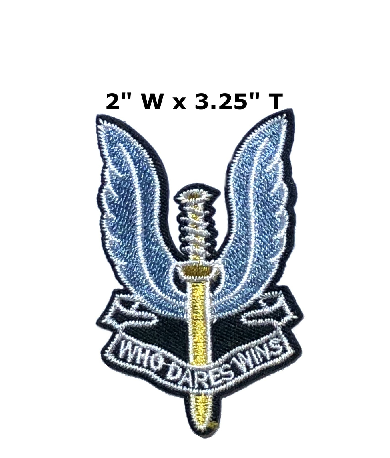 Who Dares Wins Patch Embroidered Iron-On Applique Military Geeks ...