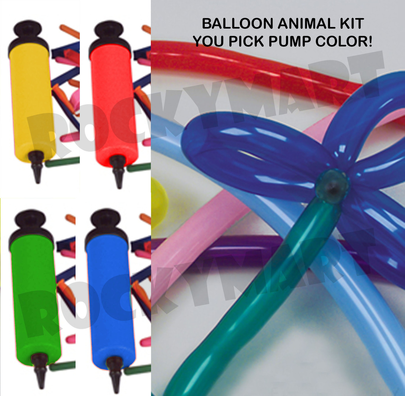 Balloon Magic - Twist and Shape With Air Pump - Clown Party Toy RM2662 ...