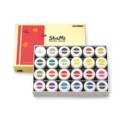 SHINHAN art Shami Poster Color Paint 20ml Jar 24 Color Set | eBay