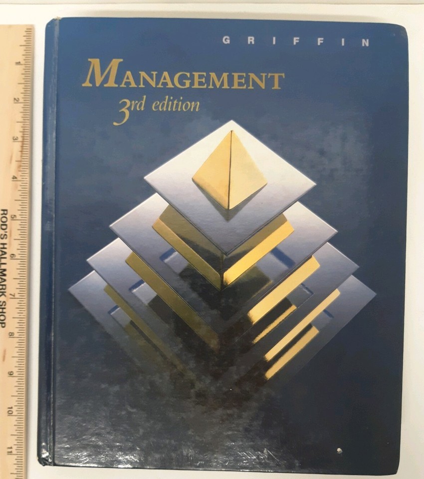 Management Textbook Griffin 3rd Edition 1990 Book Vtg 90s Manager Role ...