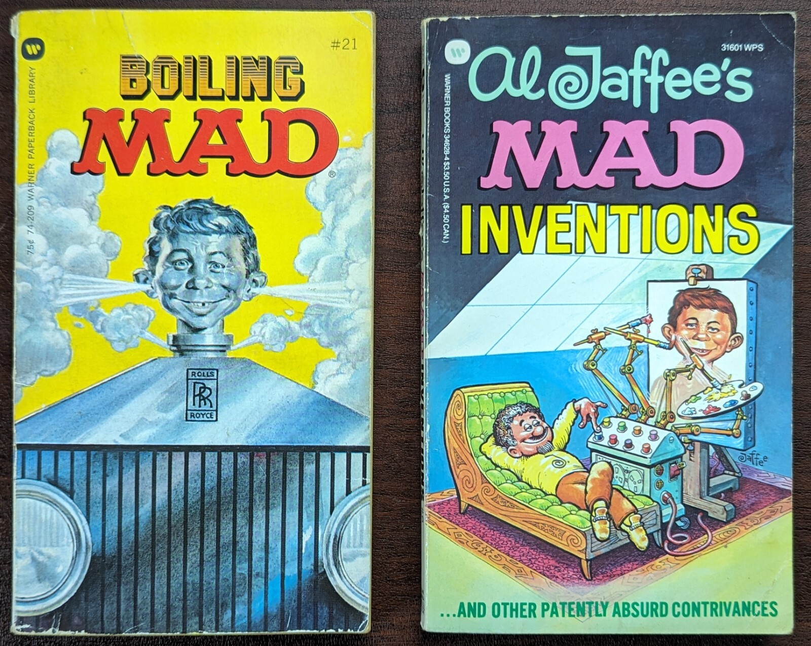 Lot of 2 - Boiling MAD (First Printing - 1973) & MAD Inventions (1990 ...