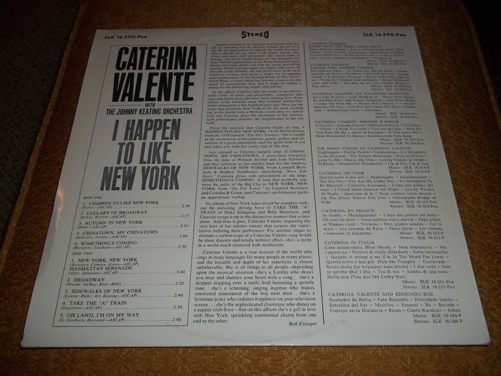 I Happen To Like New York Caterina Valentine w/ Johnny Keating ...